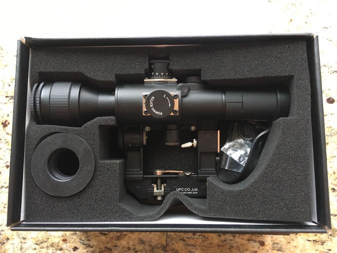 PSO-1 style scope for SVD, AK Airsoft for Wargame by UFC/S&T 全新俄式SVD ...