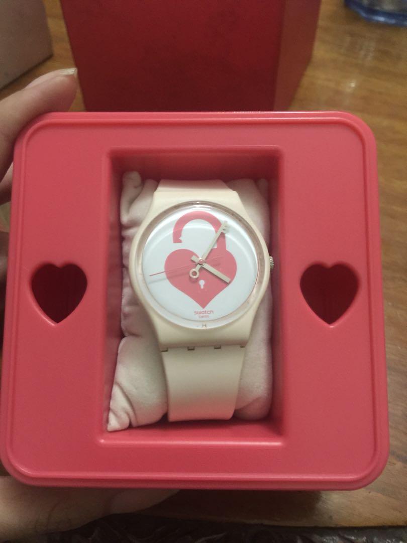 Swatch valentine’s limited edition watch, Women's Fashion, Watches ...