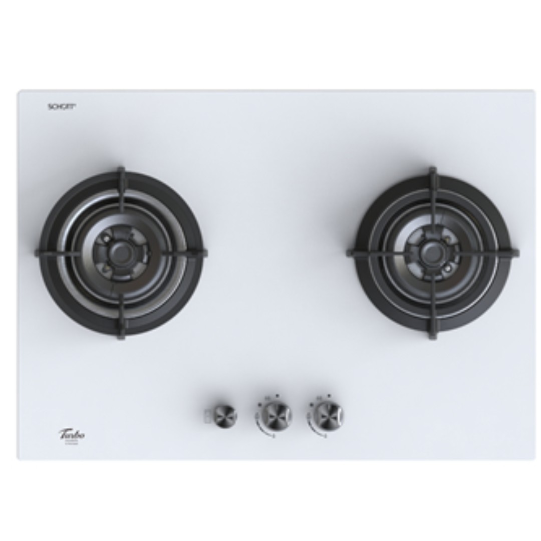 Turbo Incanto T702GV-OW 70cm 2 Burners Built-In Glass Hob, Furniture & Home Living, Kitchenware ...