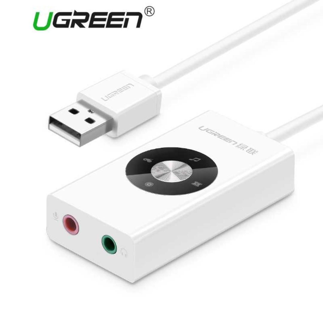 UGreen Sound Card External Laptop USB to Dual Jack 3.5mm TItanGadget ...