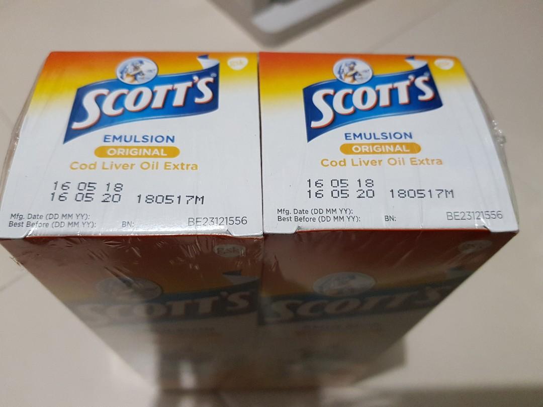BN Scott's Emulsion Cod Liver Oil Extra (Original), Babies & Kids ...