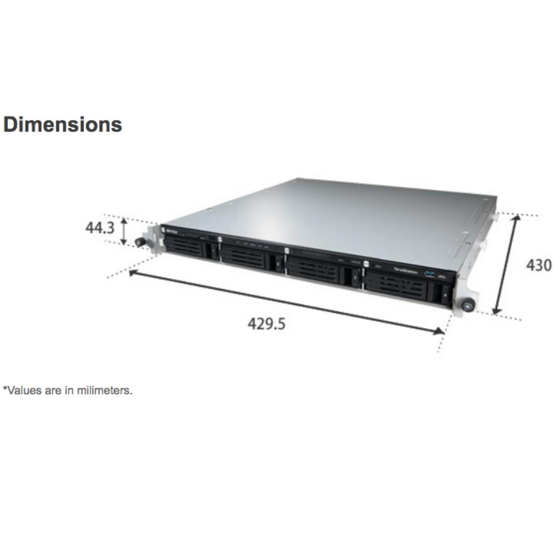 Buffalo TeraStation TS5400R Rackmount 1U NAS, Computers & Tech, Parts ...