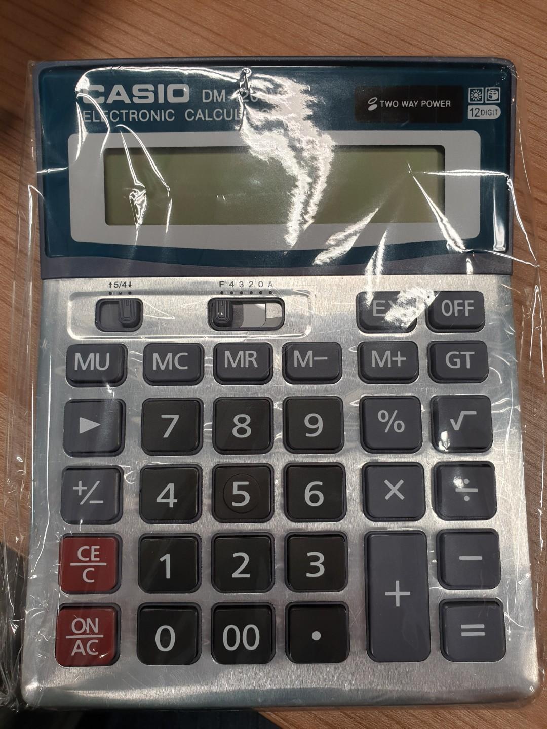 Casio DM-1200V electronic Calculator, Hobbies & Toys, Stationery & Craft, Stationery & School ...