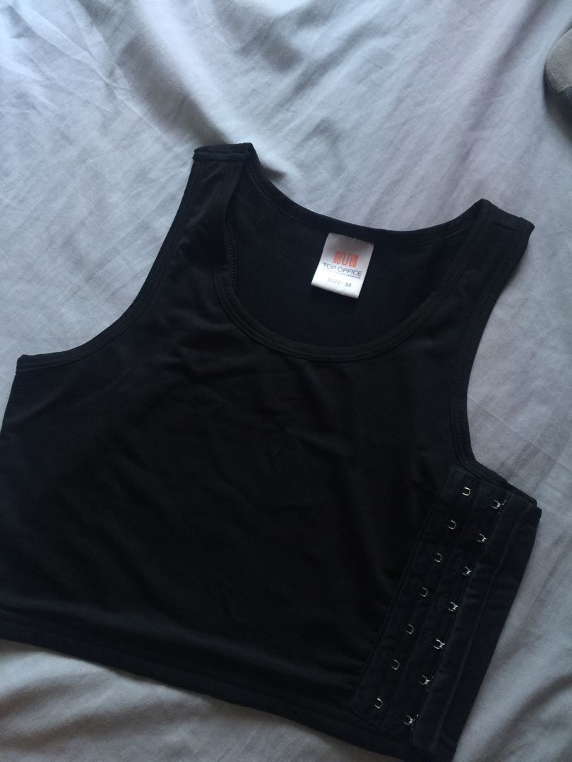 Chest binder / breast binder with side hooks, Men's Fashion, Tops ...