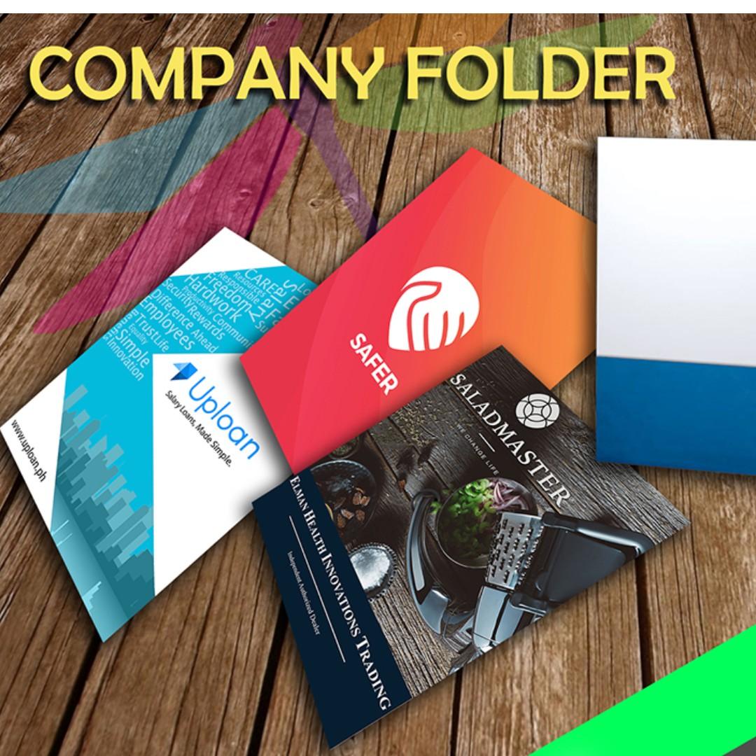 company folder presentation and company profile printing services ...