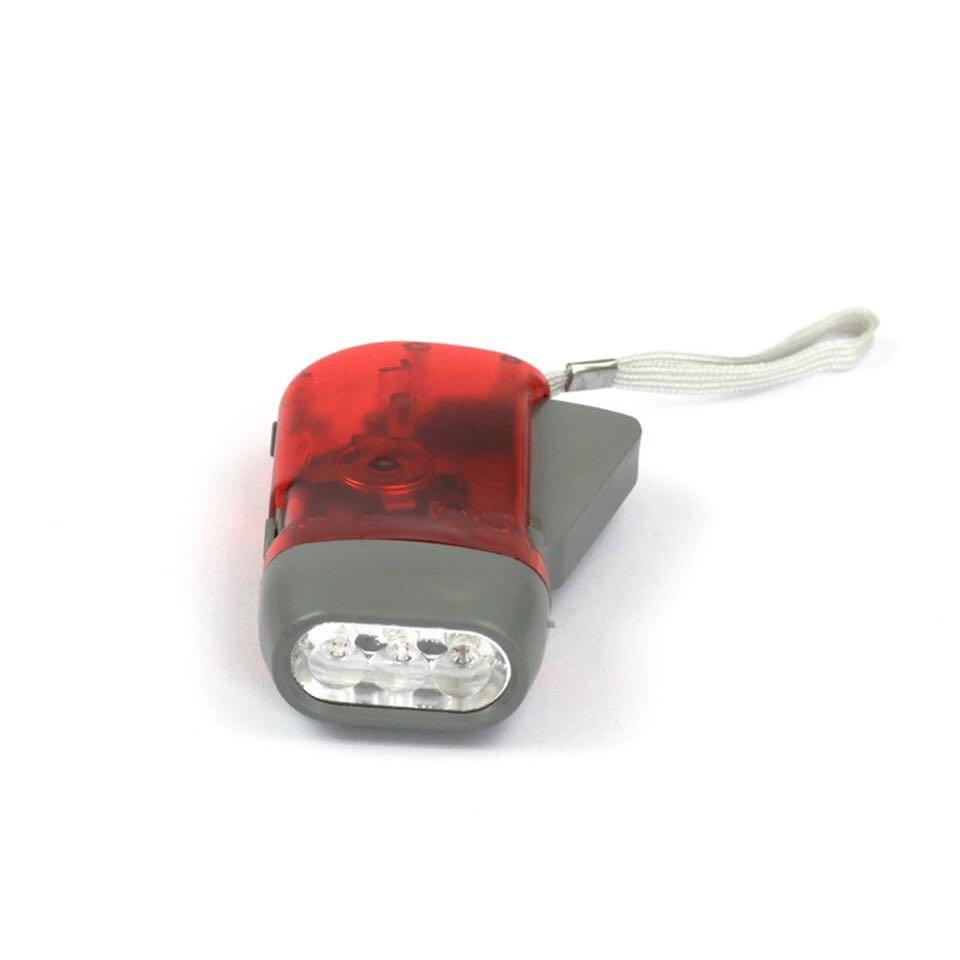Hand Crank Traveling Torch Light Battery-Free Camping Lights 3 LEDs ...