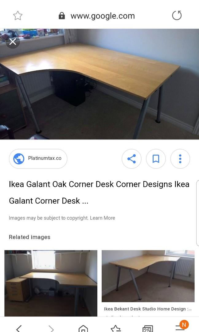 Ikea Galant Desk, Furniture & Home Living, Furniture, Tables & Sets on ...