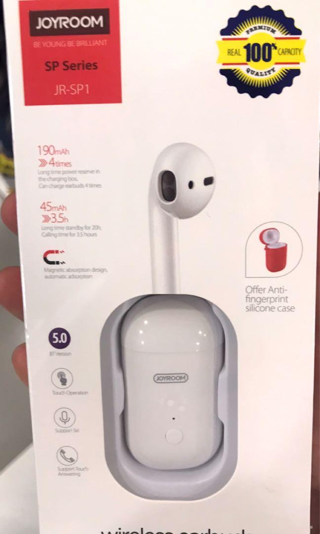 Joyroom 充電單邊藍牙5.0無線耳機 JR-SP1, 音響器材, 耳機 - Carousell