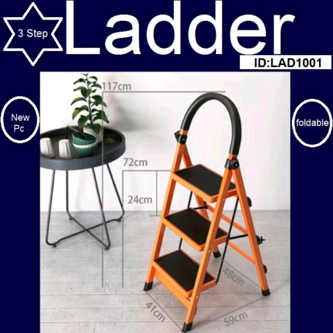 Ladder - 3 Step Ladder - Brand New Pc in Pack, Furniture & Home Living ...