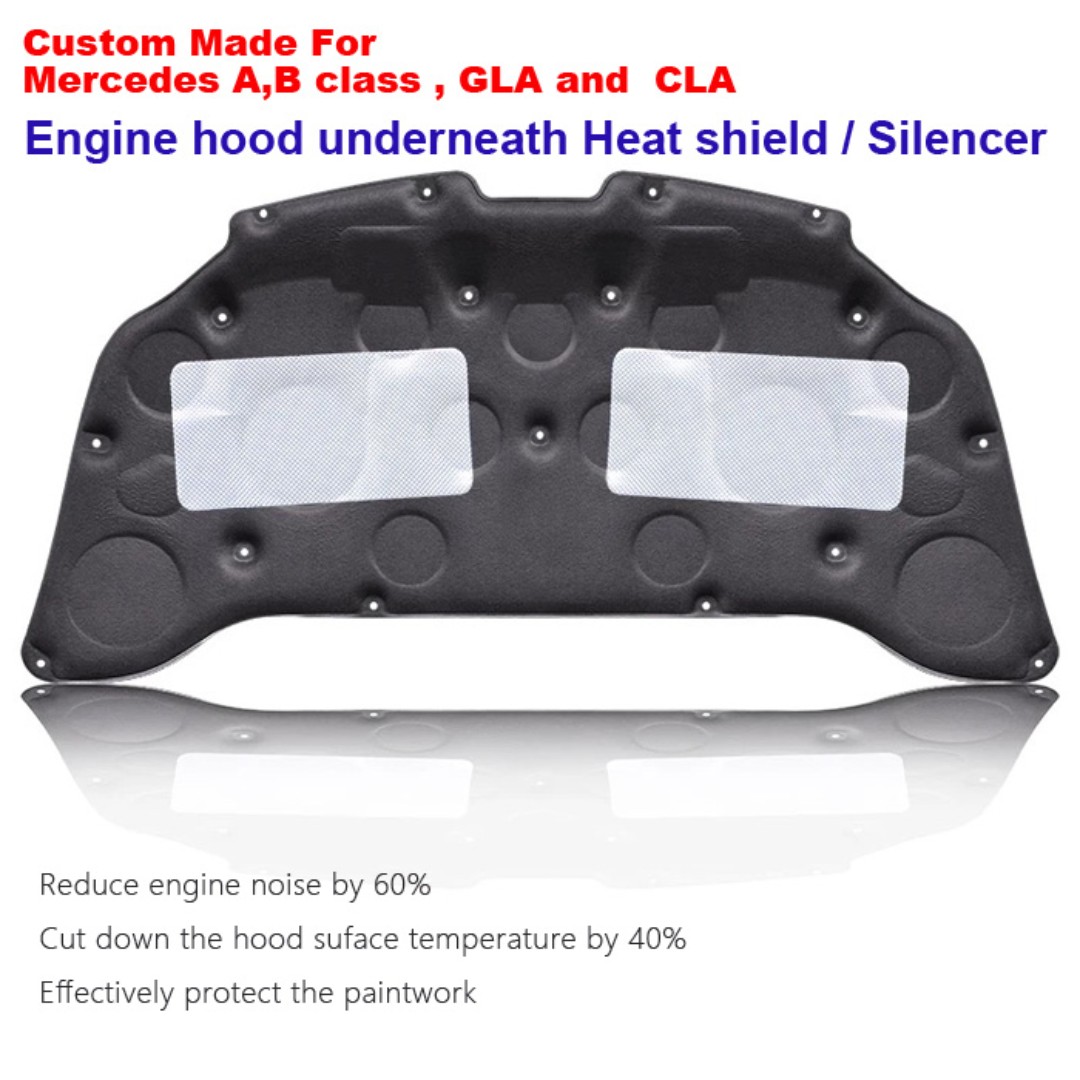 Mercedes-Benz A-Class GLA 200 220 engine hood heat Insulator/ silencer ...
