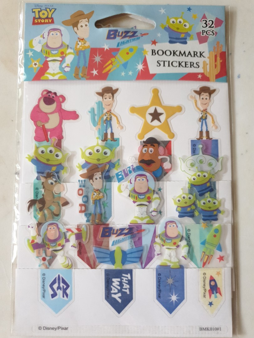 Toy Story Journal Bookmark Stickers, Hobbies & Toys, Stationery & Craft ...
