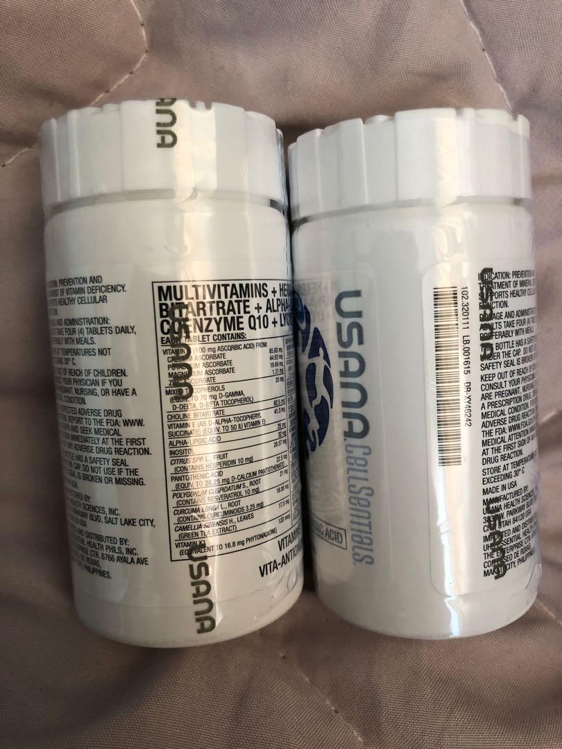 Usana New Mini Cellsentials, Health & Nutrition, Health Supplements ...