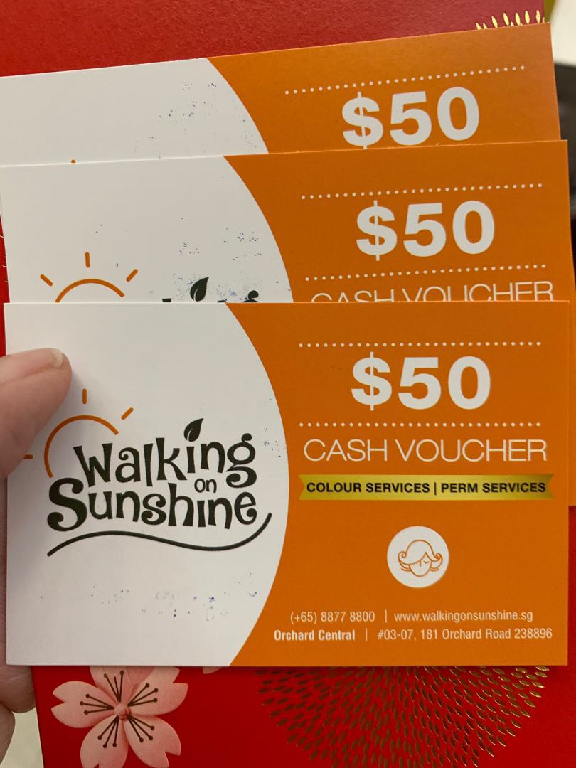 Walking on sunshine $50 voucher, Beauty & Personal Care, Hair on Carousell