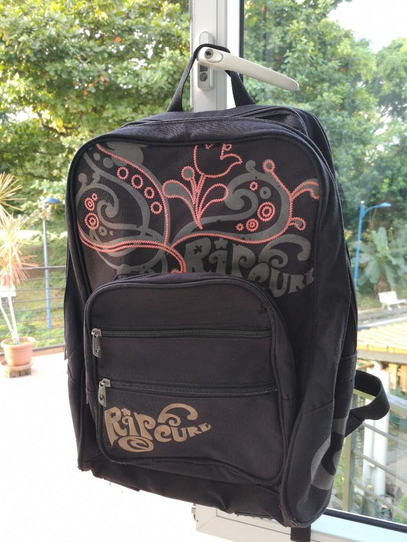 Black ripcurl backpack, Women's Fashion, Bags & Wallets, Backpacks on ...