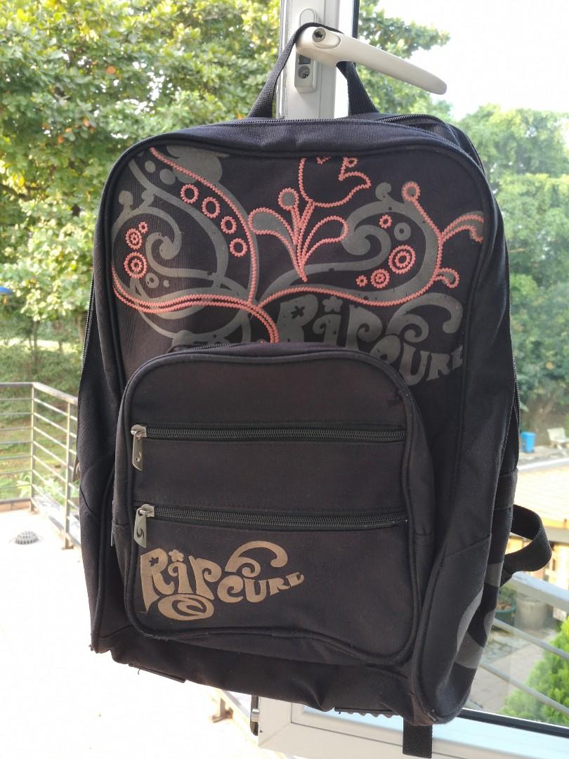 Black ripcurl backpack, Women's Fashion, Bags & Wallets, Backpacks on ...