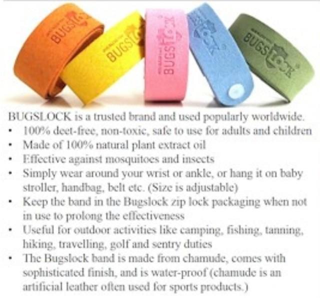 Bugslock Mosquito Repellent Band Patches Bugs Lock Mosquito patches ...