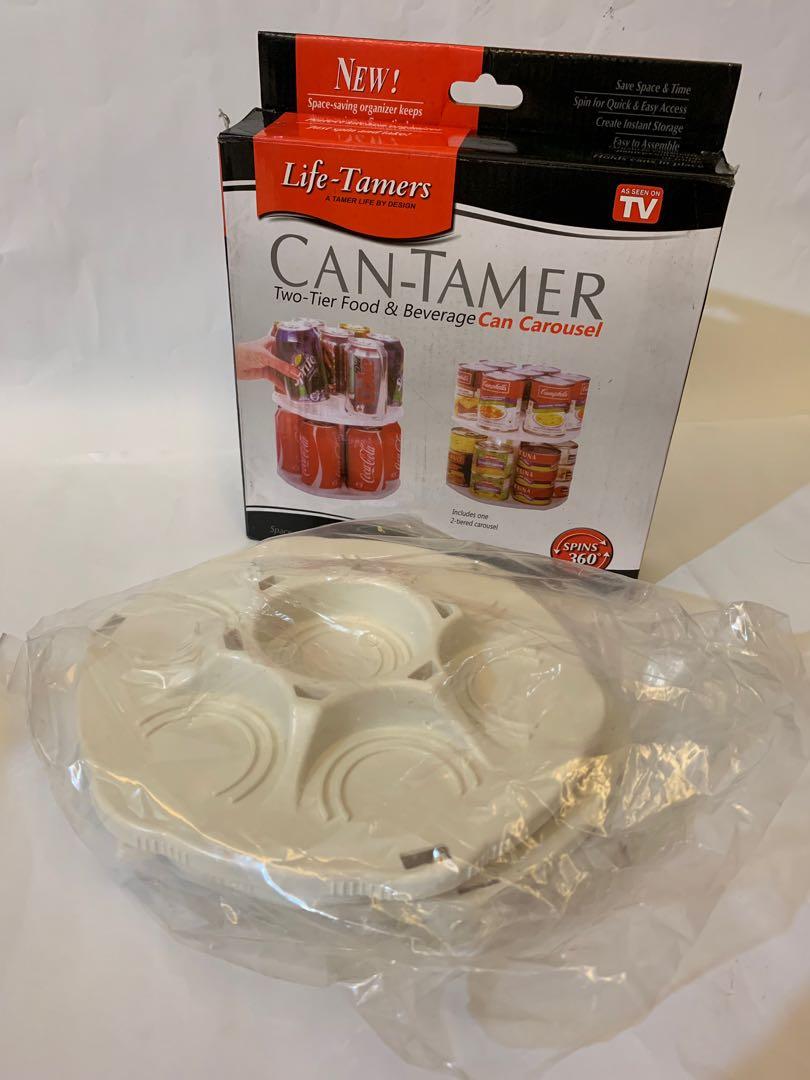 Can-Tamer Two Tier Food & Beverage Can Carousel, Furniture & Home ...