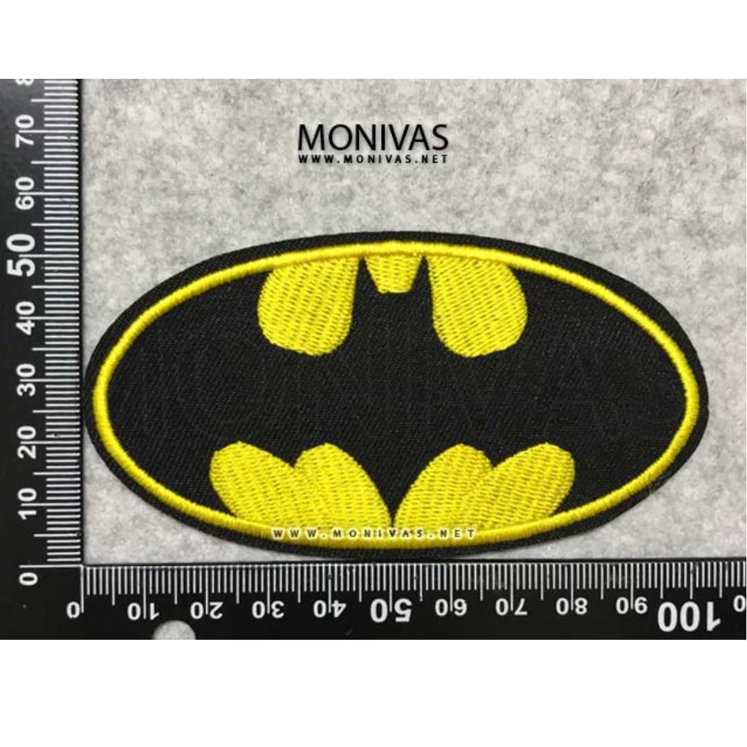 DC Comic Batman Logo Badge Embroidery Iron On Patch Up Applique DIY ...