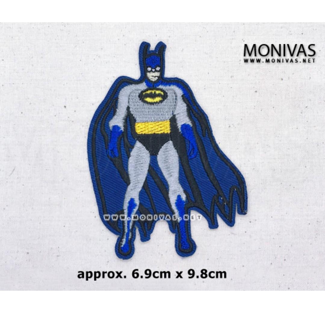 DC Comic Batman Logo Badge Embroidery Iron On Patch Up Applique DIY ...