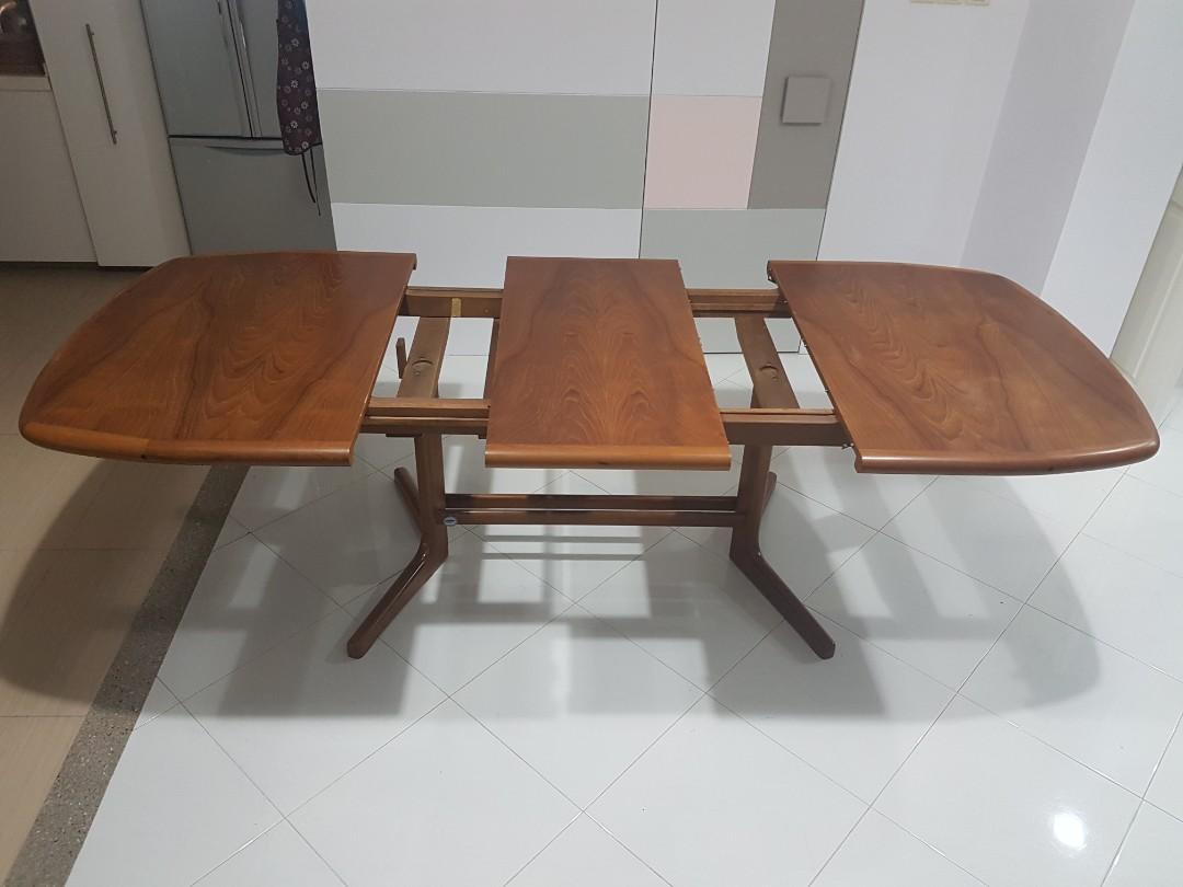 D-Scan Vintage Dining Table (Extendable) w/ 8 Chairs, Furniture & Home ...