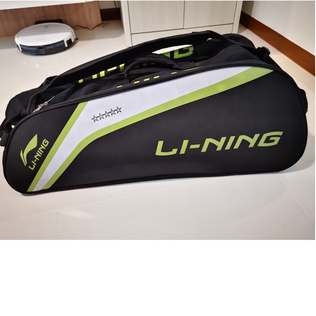Li Ning Badminton bag, Sports Equipment, Exercise & Fitness, Toning ...