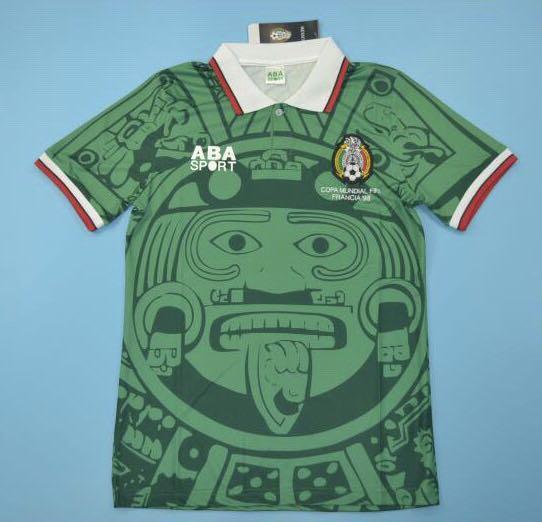 Mexico Retro Jersey Kit World Cup 1998, Men's Fashion, Activewear on ...
