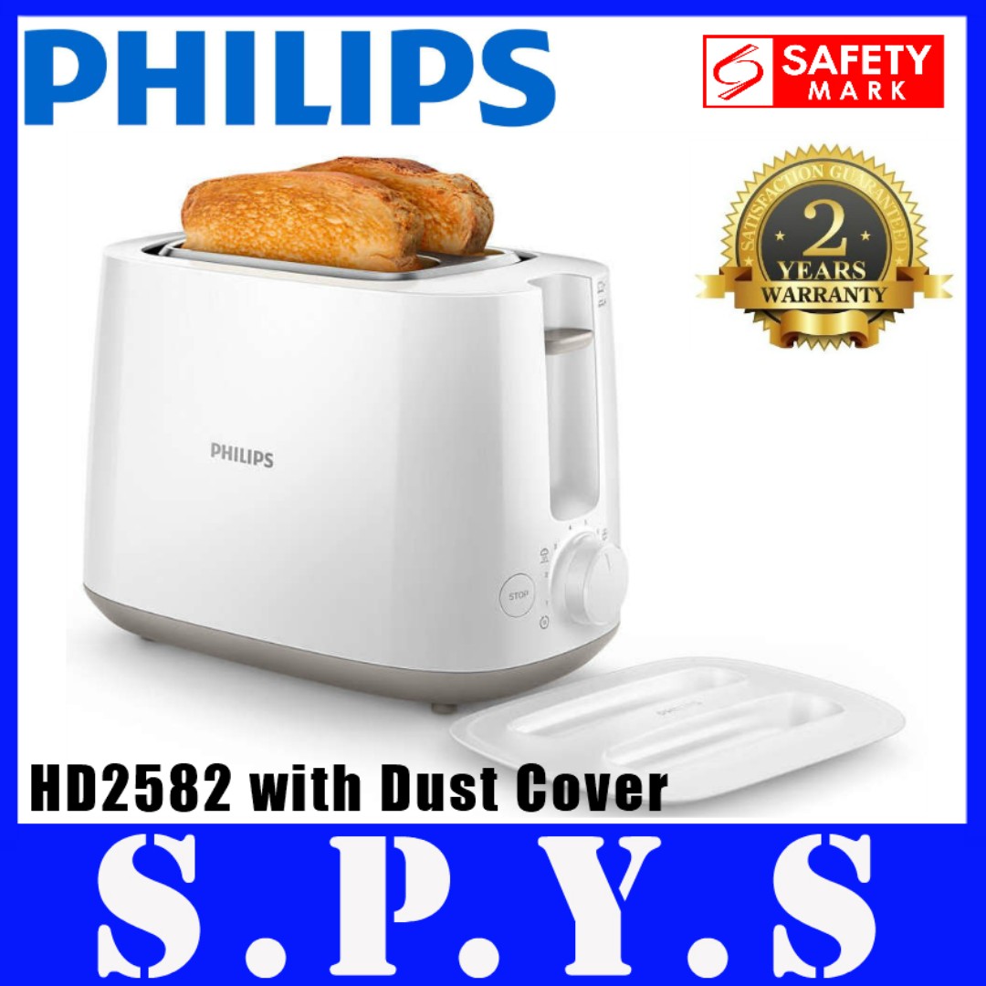 Philips HD2582 Toaster Pop Up. 8 Level Settings. 2 Variable Slots ...