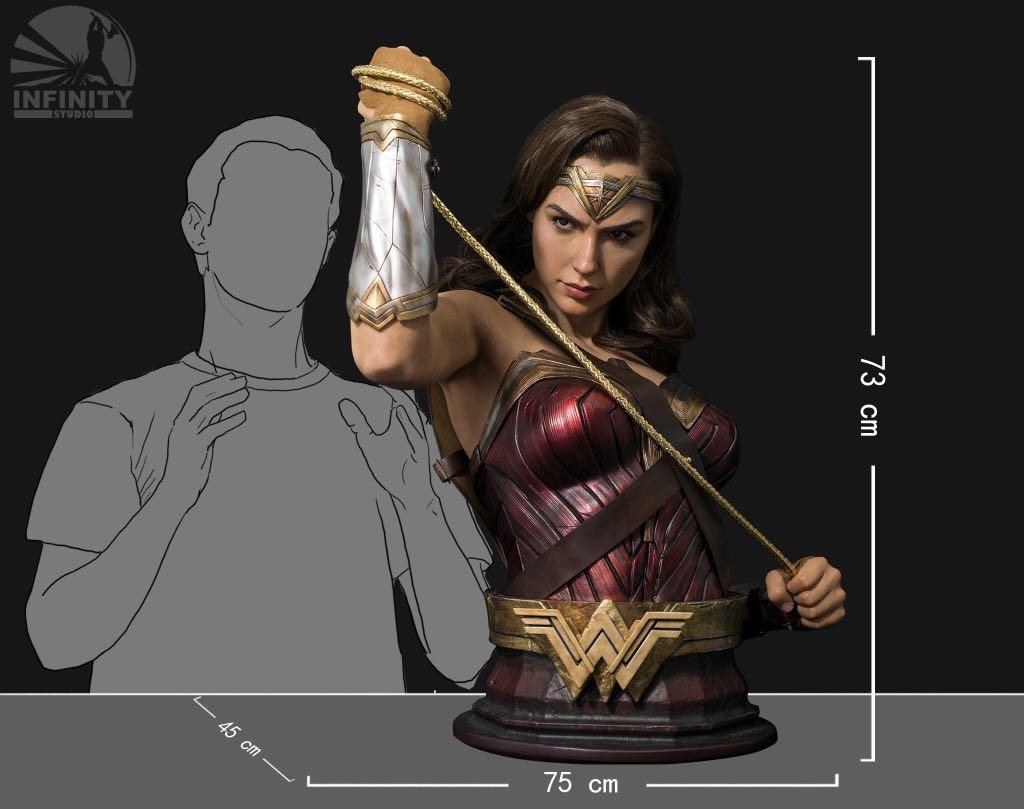 PreOrder LifeSize Bust 1:1 Wonder Woman Gal Gadot by Infinity Studios ...