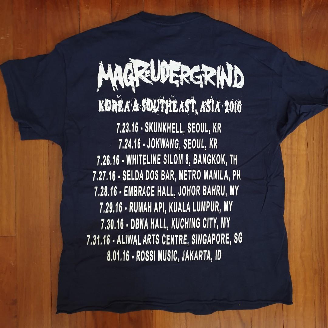*Rare* Magrudergrind Singapore Tour Tee, Hobbies & Toys, Music & Media ...