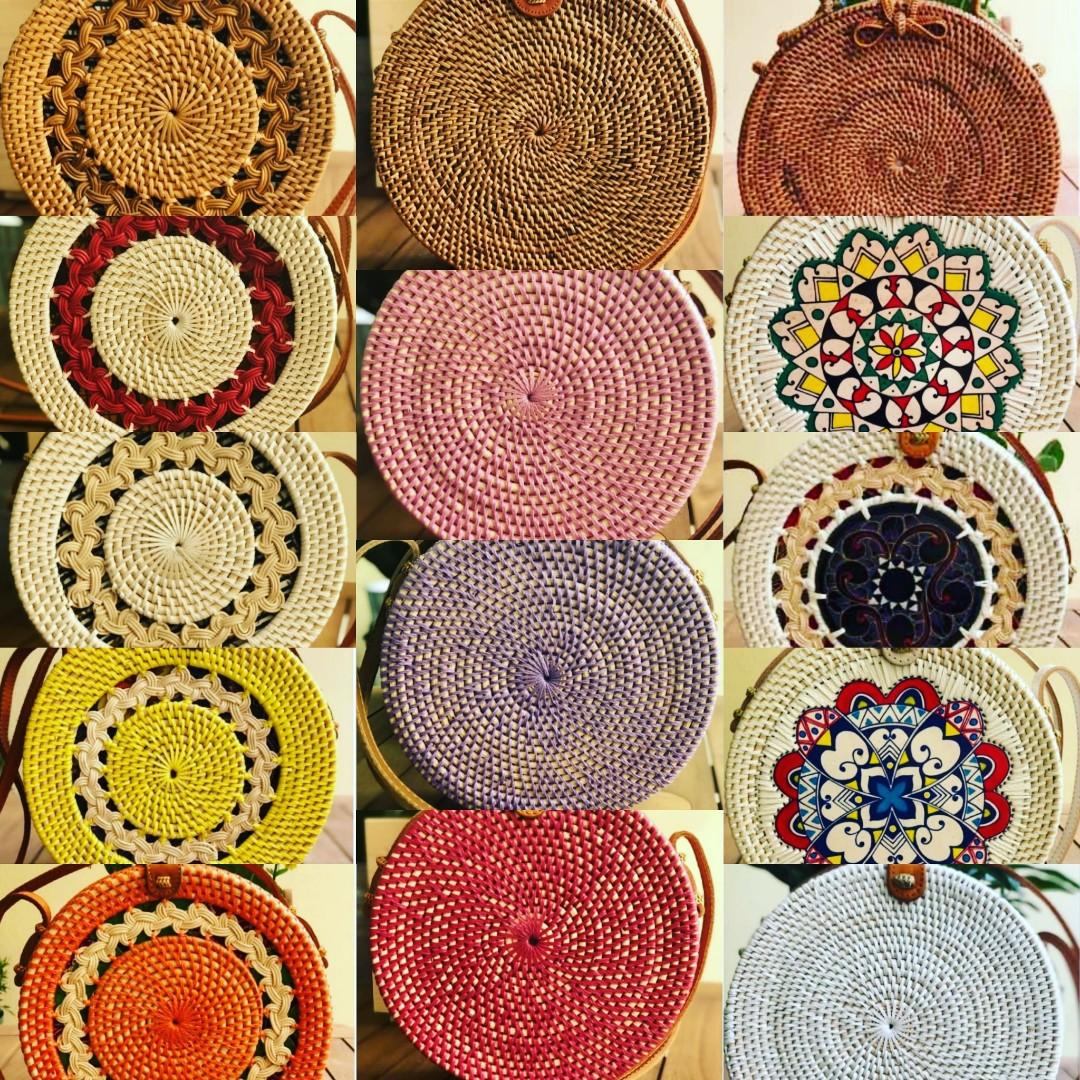 Rattan Woven Bags, Hobbies & Toys, Stationary & Craft, Handmade Craft ...