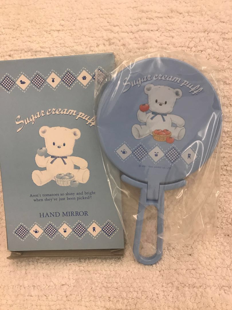 Sanrio vintage sugar cream puff 大鏡, 興趣及遊戲, 手作＆自家設計, 文具 - Carousell