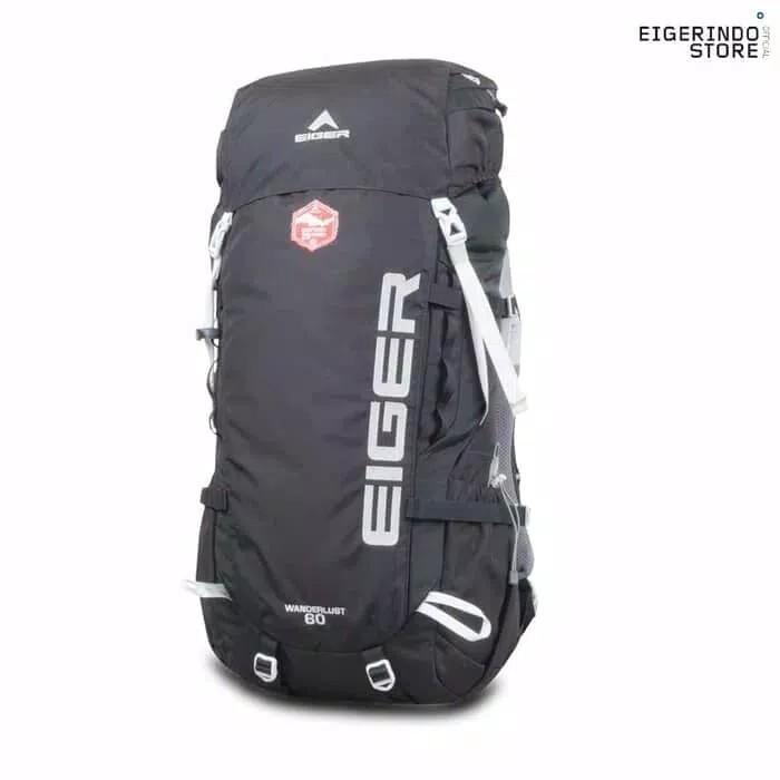 Tas Gunung Eiger Wanderlust 60L - Black di Carousell