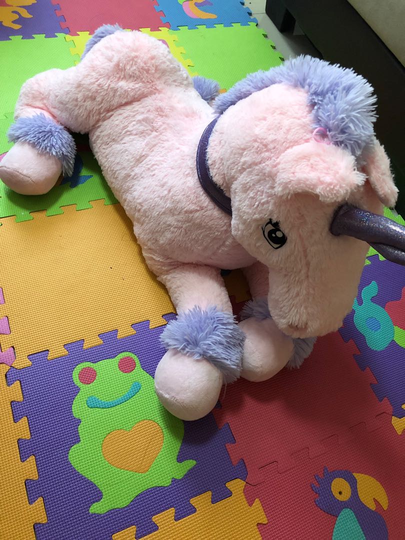 Unicorn stuff toy life size, Babies & Kids, Infant Playtime on Carousell