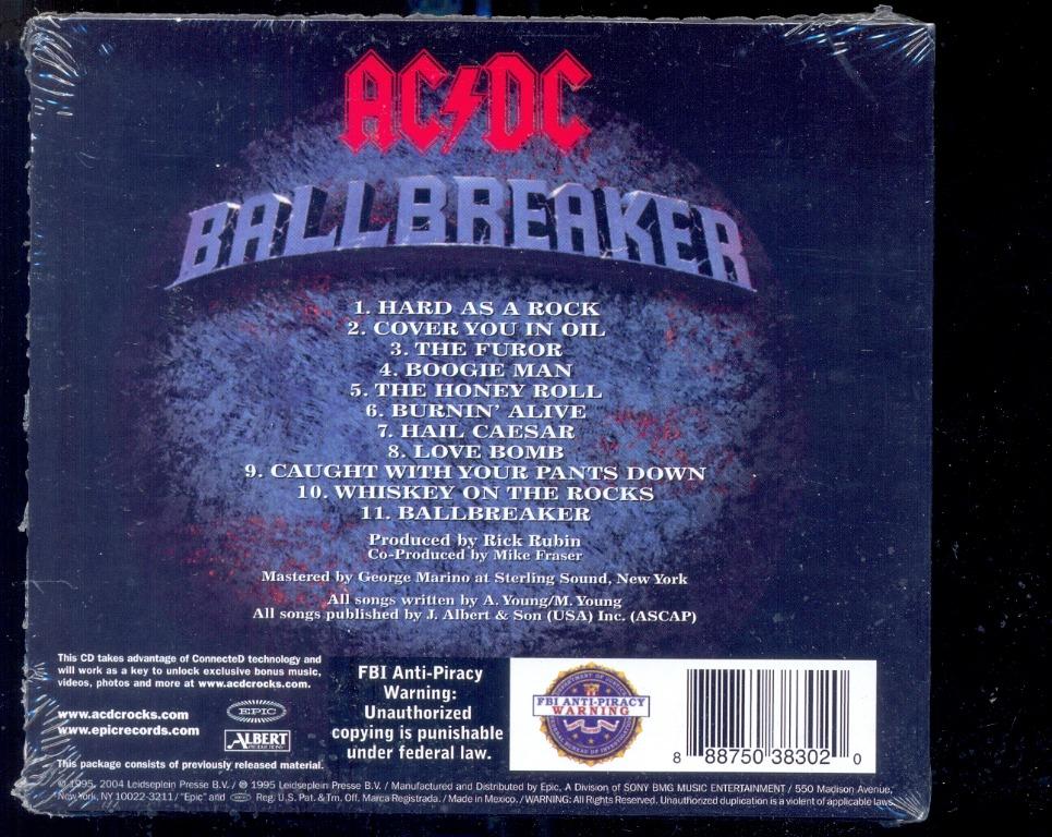 AC/DC Ballbreaker [ CD ], Hobbies & Toys, Music & Media, CDs & DVDs on ...