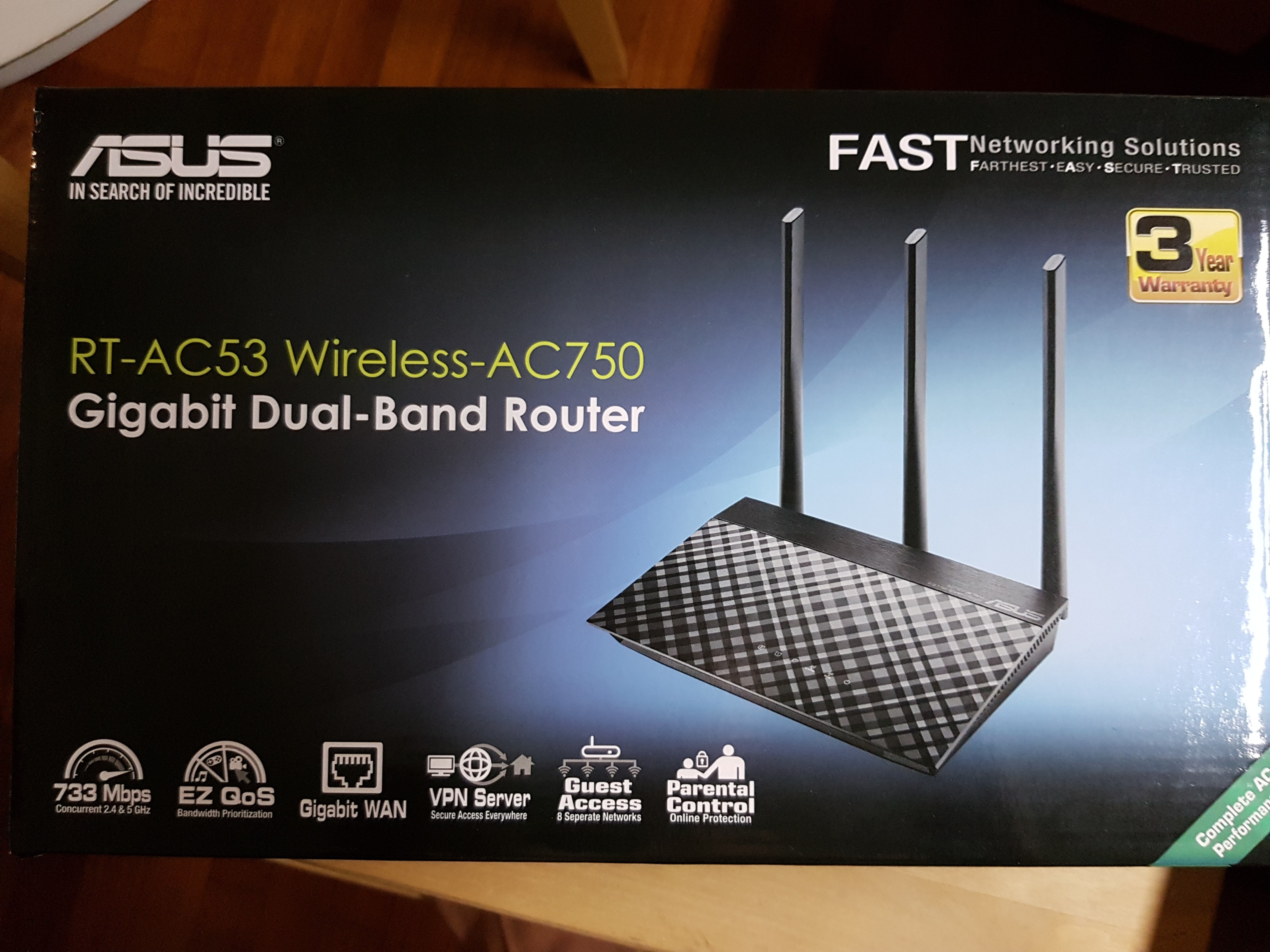 ASUS RT-AC53 Wireless-AC750, Computers & Tech, Parts & Accessories ...