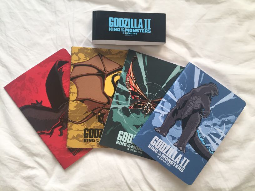 Godzilla Themed Notebooks X4, Hobbies & Toys, Stationery & Craft ...