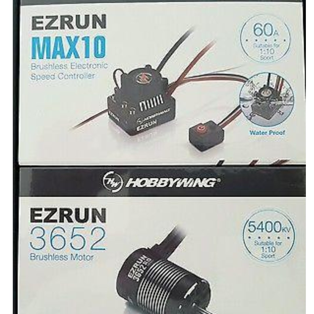 Hobbywing EZRUN MAX10 Combo 60A ESC 4000KV Motor Brushless Set, Hobbies ...