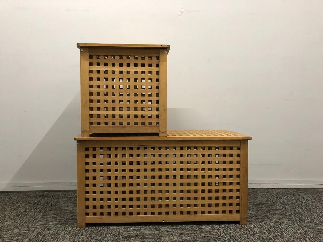 IKEA HOL Storage Crate / Coffee Table, Furniture & Home Living ...