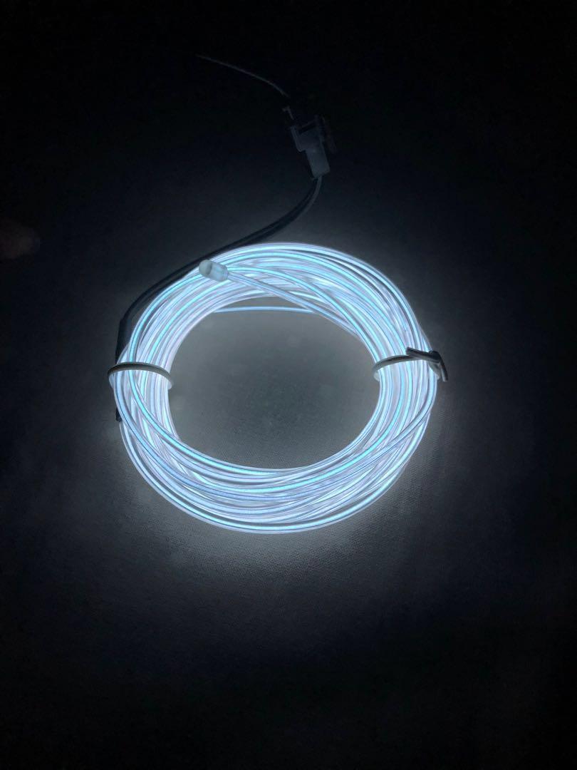 Lampu led strip kabel panjang baterai putih ungu orange indirect tanam ...