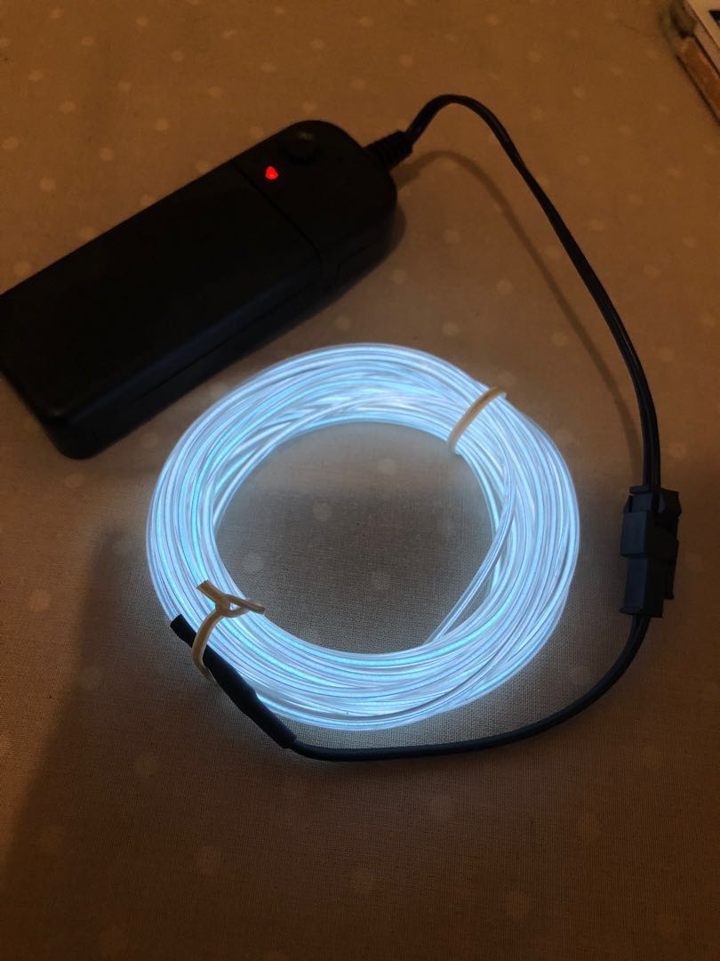 Lampu led strip kabel panjang baterai putih ungu orange indirect tanam ...