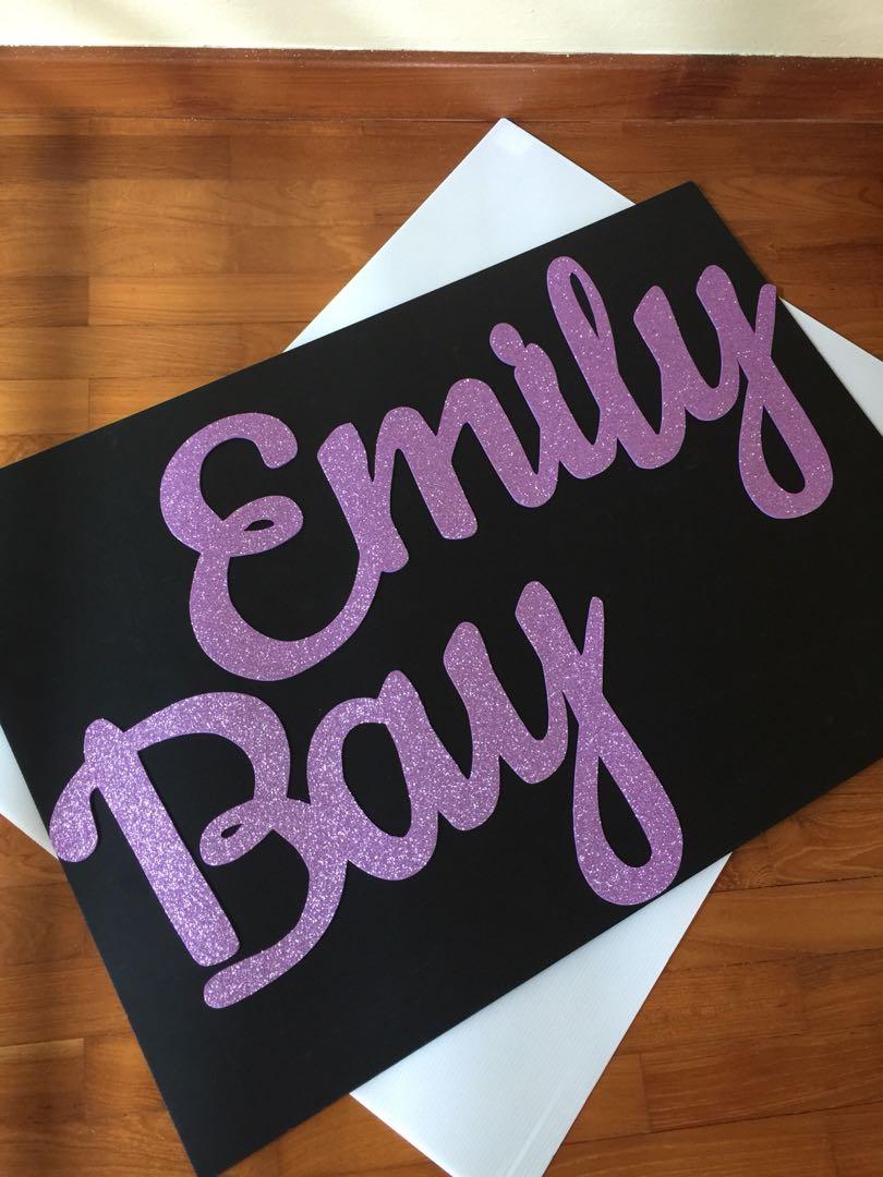 Name/ letter cutout, Hobbies & Toys, Stationery & Craft, Art & Prints ...