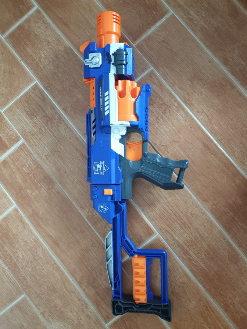 Nerf Gun Stockade, Hobbies & Toys, Toys & Games on Carousell