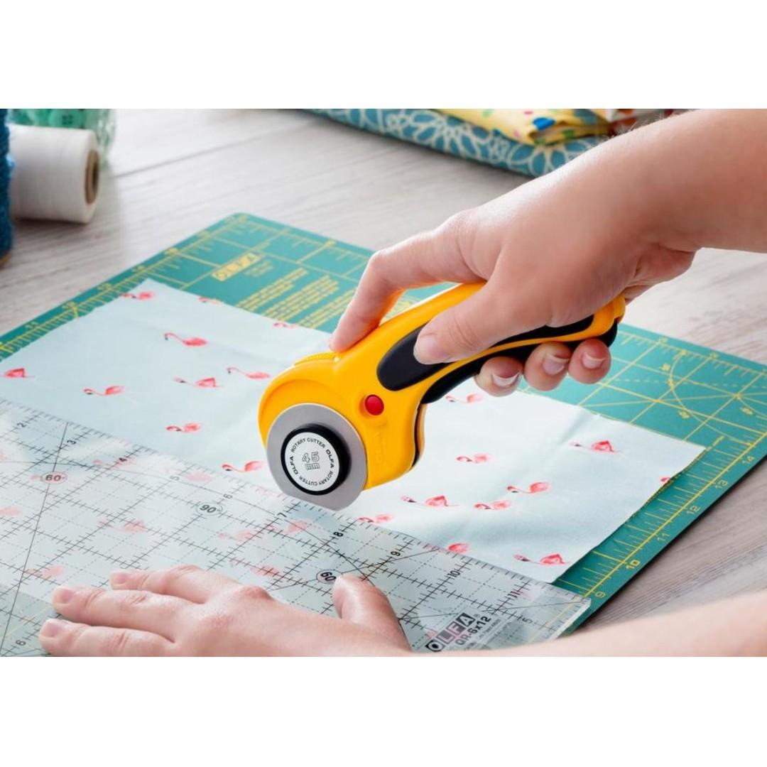 OLFA 45mm Deluxe Handle Rotary Cutter (RTY-2/DX), Furniture & Home ...