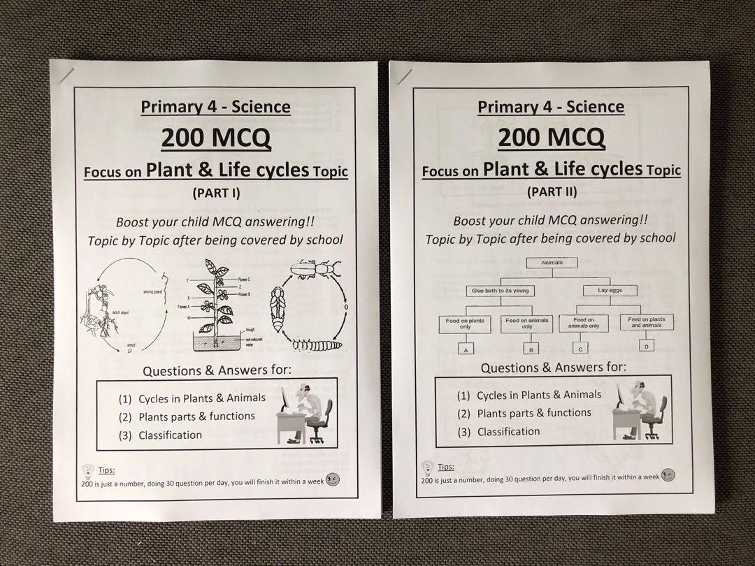 P4 Science 1200 MCQ Exam Papers (6 Topics), Hobbies & Toys, Books ...