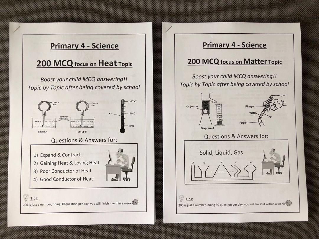 P4 Science 1200 MCQ Exam Papers (6 Topics), Hobbies & Toys, Books ...