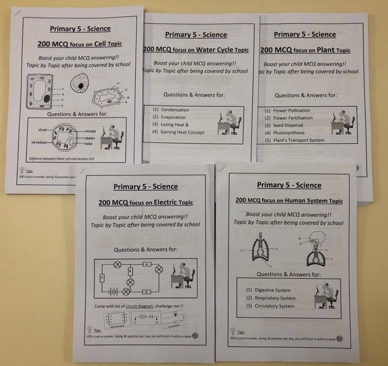 P5 Science 1000 MCQ Exam Papers (5 Topics), Hobbies & Toys, Books ...
