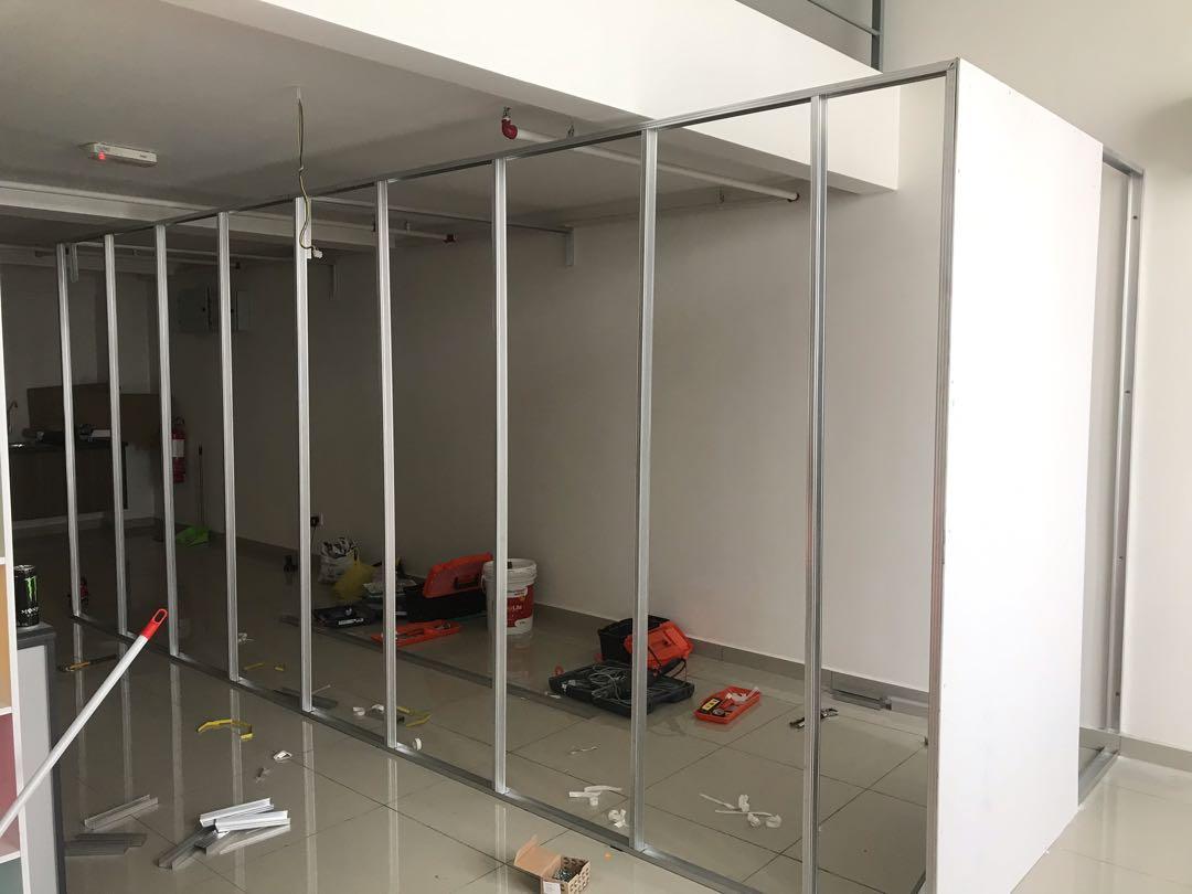 Partition Drywall Gypsum Untuk SOHO, SOFO, Condominium, Studio ...