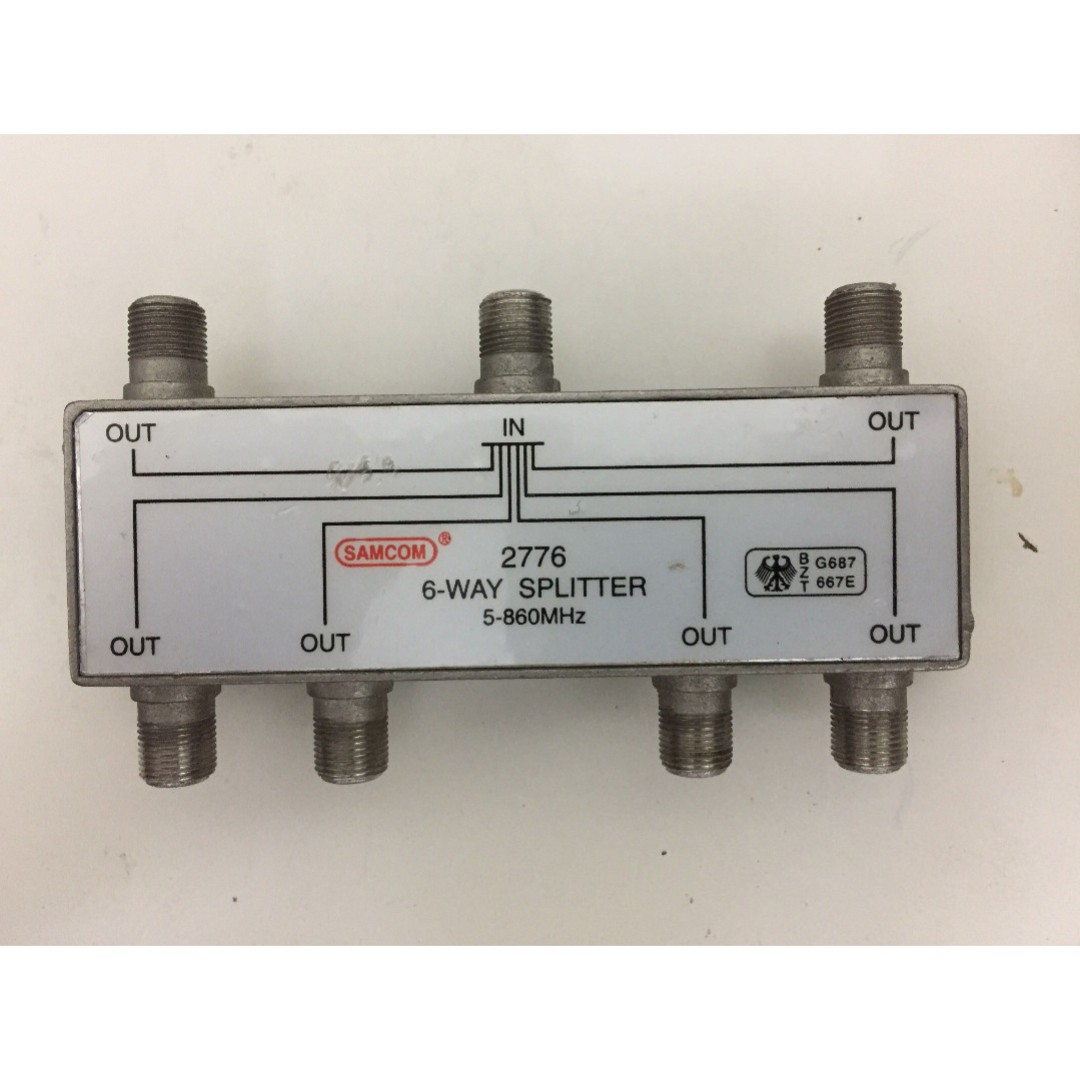 SAMCOM 6 Way Splitter, Computers & Tech, Parts & Accessories, Cables ...