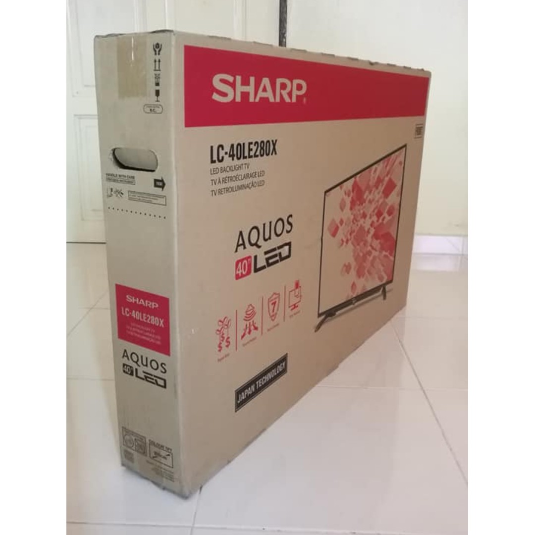 SHARP 40" DVBT2 DIGITAL TUNER FHD LED TV (SET BARU), TV & Home ...