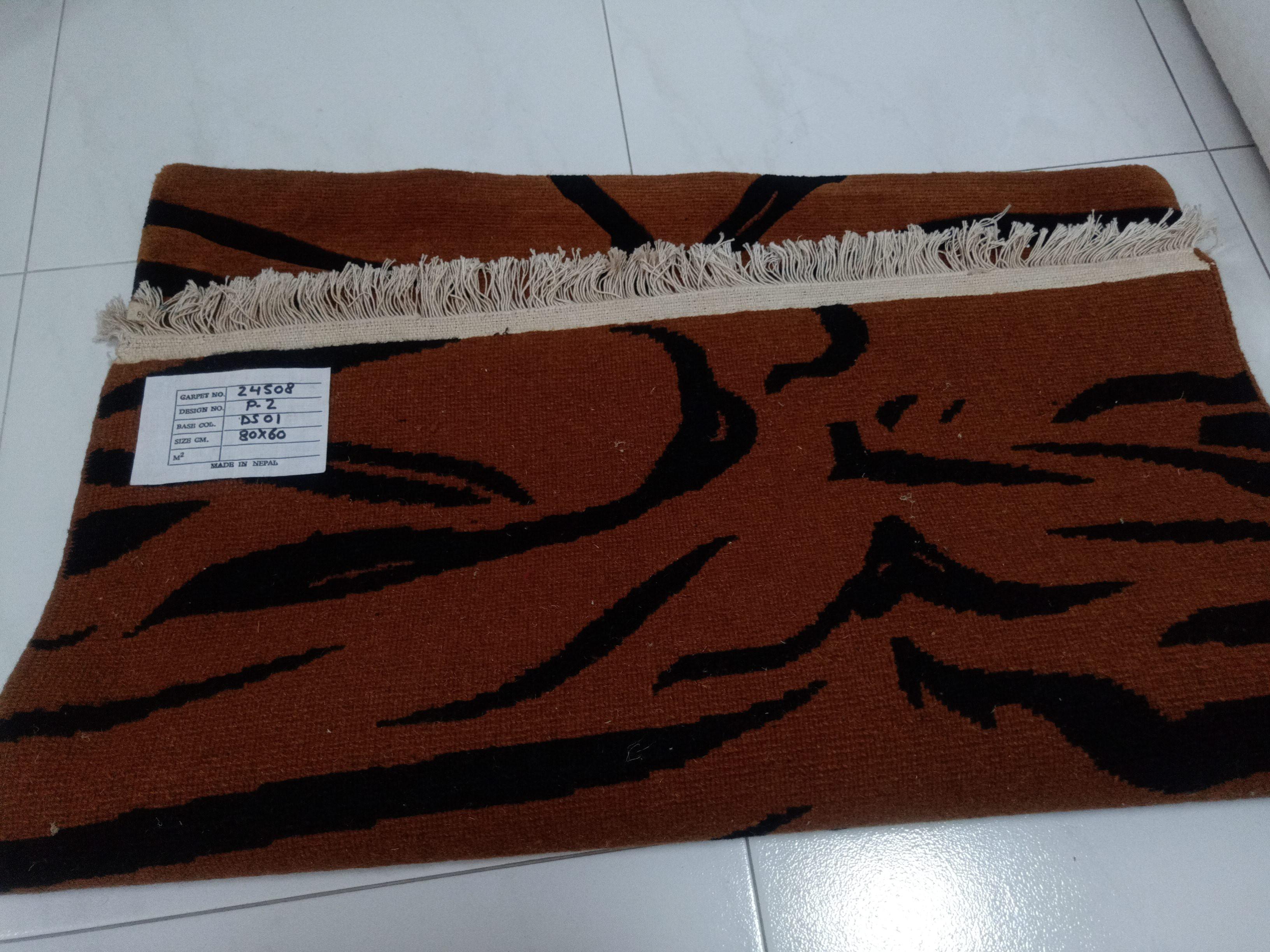 Tiger skin design Tibetan Carpet , Furniture & Home Living, Home Decor ...